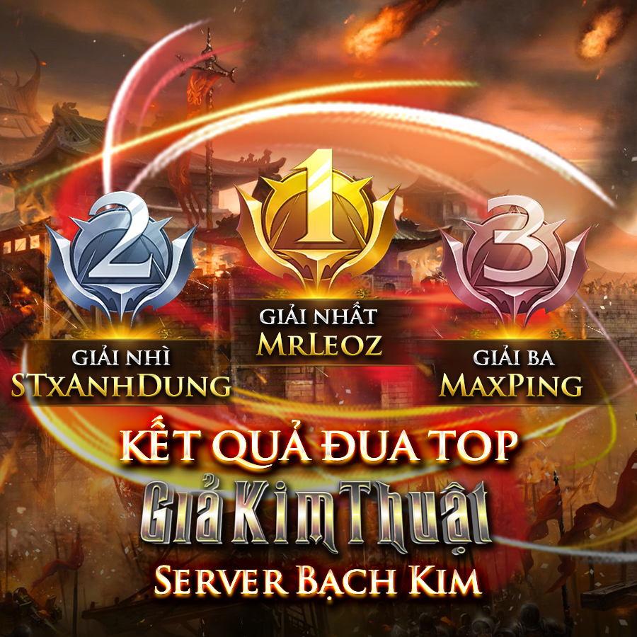 [Sự kiện] Công bố Kết quả đua TOP Giả Kim Thuật tháng 9 tại Silkroad Origin VTC