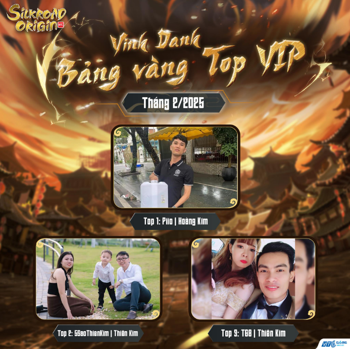 [Cộng Đồng] Vinh danh TOP VIP Silkroad Origin VTC tháng 2.2025